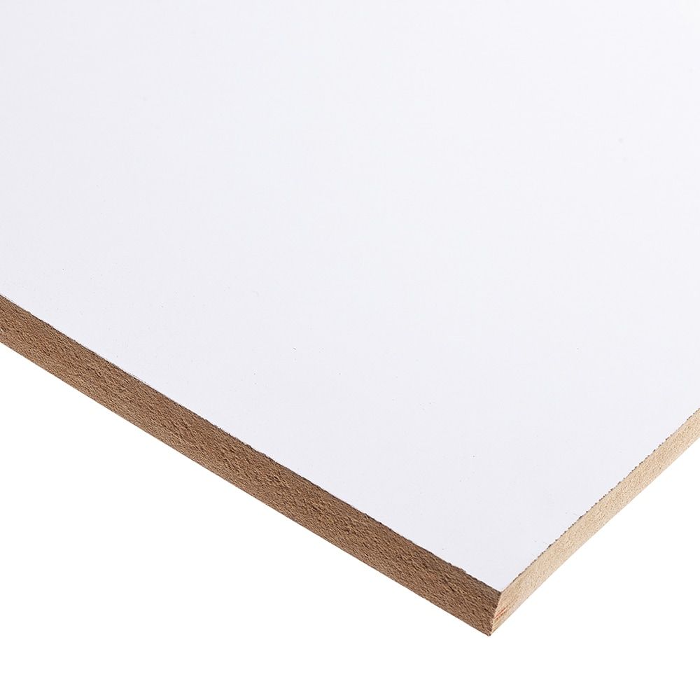 Buy 18mm Double-sided Smooth White Melamine Faced MDF 2440mm x 1220mm (8x4